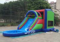 China Commercial 5in1 Inflatable Bounce House Slide Combo 9.8m x 4.0m for Kids for sale