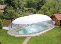 China Outdoor custom size transparent inflatable pool dome with covered ceiling for sale