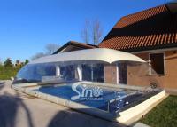 China Outdoor custom size transparent inflatable pool dome with covered ceiling for sale