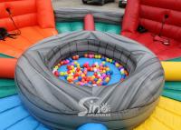 China Life Size Giant Inflatable Hungry Hippos Game 190kg Commercial Outdoor Play for sale