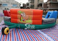 China Life Size Giant Inflatable Hungry Hippos Game 190kg Commercial Outdoor Play for sale