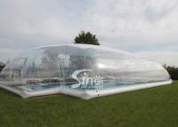 China Outdoor custom size transparent inflatable pool dome with covered ceiling for sale