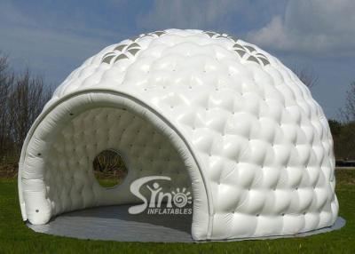 China 10m Diameter White Inflatable Golf Tent with Top Windows and Removable Door for sale