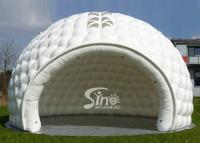 China 10m Diameter White Inflatable Golf Tent with Top Windows and Removable Door for sale