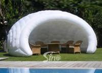 China 18x14ft Small White Inflatable Shell Tent for Coffee Bar Made of Best Oxford for sale