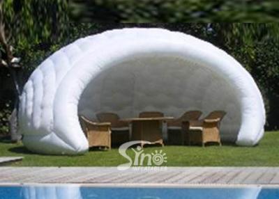 China 18x14ft Small White Inflatable Shell Tent for Coffee Bar Made of Best Oxford for sale