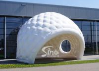 China 7x5m Outdoor Movable Inflatable Golf Tent for Trade Shows Advertising White for sale