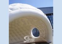 China 7x5m Outdoor Movable Inflatable Golf Tent for Trade Shows Advertising White for sale
