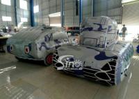 China Commercial Inflatable Tank for Outdoor Laser Tag 1150g PVC Army Bunker for sale