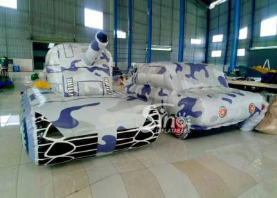 China Commercial Inflatable Tank for Outdoor Laser Tag 1150g PVC Army Bunker for sale