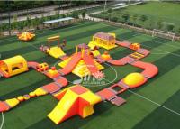 China 42x25m Custom Deisgn Giant Inflatable Floating Water Park With Silk Printing for sale