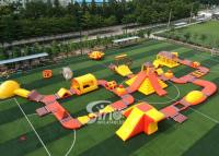 China 42x25m Custom Deisgn Giant Inflatable Floating Water Park With Silk Printing for sale
