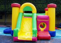 China Commercial Outdoor Kids Inflatable Bouncy Castle with Slide 610g PVC Tarpaulin EN14960 for sale