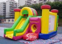 China Commercial Outdoor Kids Inflatable Bouncy Castle with Slide 610g PVC Tarpaulin EN14960 for sale