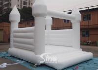 China White Wedding Bouncy Castle 5x4m Outdoor Adults Inflatable for Events for sale