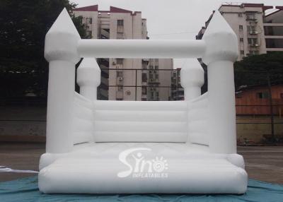 China White Wedding Bouncy Castle 5x4m Outdoor Adults Inflatable for Events for sale