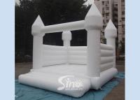 China White Wedding Bouncy Castle 5x4m Outdoor Adults Inflatable for Events for sale