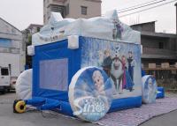 China Commercial Outdoor Frozen Carriage Inflatable Bouncy Castle with Slide 7m x 4.5m for sale