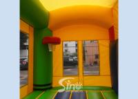 China Commercial Outdoor Inflatable Crayon Bounce House 3m with Basketball Ring and Slide for Kids Parties for sale