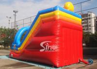 China Popular children happy clown inflatable slide with arch full digitally printed for sale