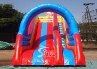 China Popular children happy clown inflatable slide with arch full digitally printed for sale