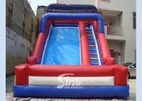China Patriotic giant stars inflatable slide for children for sale