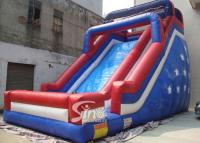 China Patriotic giant stars inflatable slide for children for sale