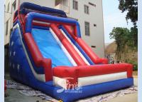 China Patriotic giant stars inflatable slide for children for sale