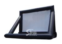 China Custom made giant advertising inflatable movie screen with back frame for outdoor use for sale