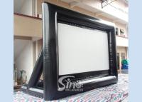 China Custom made giant advertising inflatable movie screen with back frame for outdoor use for sale