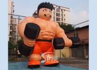 China Custom Inflatable Muscle Man 5m for Gym Outdoor Promotion Flame Retardant PVC for sale