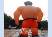 China Custom Inflatable Muscle Man 5m for Gym Outdoor Promotion Flame Retardant PVC for sale