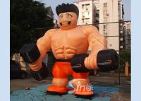China Custom Inflatable Muscle Man 5m for Gym Outdoor Promotion Flame Retardant PVC for sale