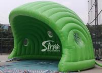China 30x21 ft Half Moon Inflatable Tent Green PVC Tarpaulin for Outdoor Promotion Events for sale