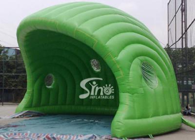 China 30x21 ft Half Moon Inflatable Tent Green PVC Tarpaulin for Outdoor Promotion Events for sale