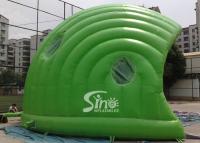 China 30x21 ft Half Moon Inflatable Tent Green PVC Tarpaulin for Outdoor Promotion Events for sale