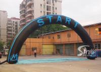 China Custom Black and Blue Inflatable Start and Finish Line Arch for Outdoor Activities for sale