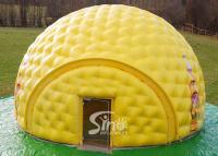 China 10m Diameter Inflatable Golf Tent with Custom Logo and Removable Doors for Outdoor Sports for sale