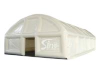 China 20x9m Full Enclosed White Inflatable Wedding Party Tent with Removable Windows for sale