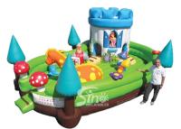 China Princess Park Indoor Kids Giant Inflatable Playground 10m x 8m Commercial Use for sale