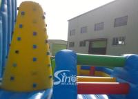 China Custom Outdoor Kids Inflatable Playground with Big Slide 0.55mm PVC Tarpaulin CE EN14960 for sale