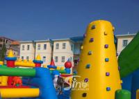 China Custom Outdoor Kids Inflatable Playground with Big Slide 0.55mm PVC Tarpaulin CE EN14960 for sale