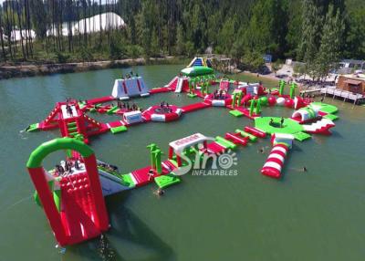 China 35x30m Giant Inflatable Floating Water Park 0.9mm PVC Tarpaulin Commercial Use for sale