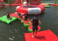 China 35x30m Giant Inflatable Floating Water Park 0.9mm PVC Tarpaulin Commercial Use for sale
