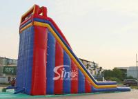 China 10m High Giant Inflatable Water Slide for Adults 0.55mm PVC Tarpaulin Commercial Use for sale