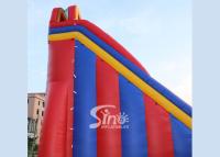 China 10m High Giant Inflatable Water Slide for Adults 0.55mm PVC Tarpaulin Commercial Use for sale