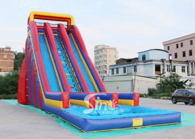 China 10m High Giant Inflatable Water Slide for Adults 0.55mm PVC Tarpaulin Commercial Use for sale
