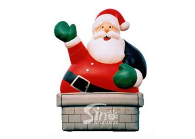 China 5m High Outdoor Giant Inflatable Santa Claus for Christmas Festival Decoration for sale