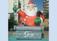 China 5m High Outdoor Giant Inflatable Santa Claus for Christmas Festival Decoration for sale