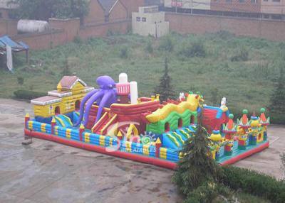 China 20x10m Octopus City Kids Giant Inflatable Amusement Park Lead Free PVC Tarpaulin for sale